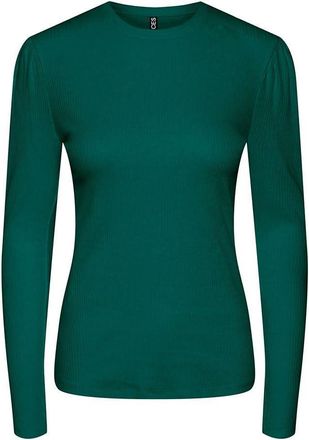 Pieces Pieces Damen Pcruka Ls Puff Top Noos Bc, Trekking Green, L