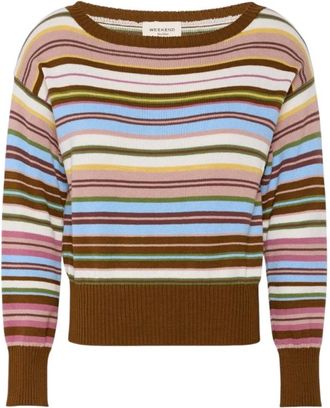 Max Mara Pull &agrave; encolure bateau - Femme - Pulls - Multicolore - Taille: 42 FR