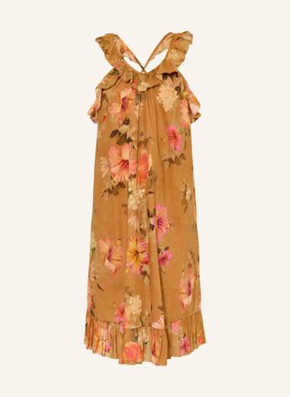 Zimmermann Kleid Mahon Mit R&uuml;schen beige