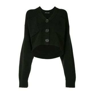 Proenza Schouler Schwarze Kaschmir-Strickjacke im Casual-Stil - - Knitwear - Damen - Schwarzk - L