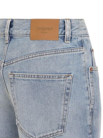 Saint Laurent Baggy Denim Jeans - Light Blue