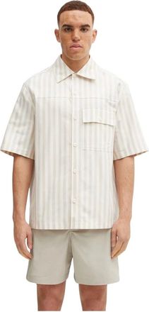 Maison Kitsun&eacute; Homme, Chemises, Beige, Taille: M Chemise Manches Courtes