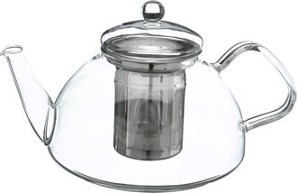 Trendglas Jena Teekanne Theo im traditionellen Design mit Edelstahlsieb, 1.2 L