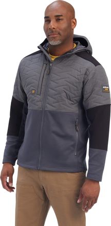 Ariat Mens Rebar Cloud 9 Insulated Jacket Long Sleeve in Rebar Grey, Size X-Small, by Ariat