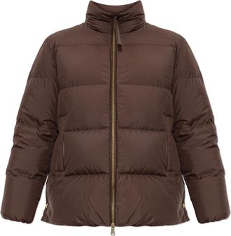 Moncler Femme, Vestes, Brun, Taille: 40 FR Doudoune Vivantesse