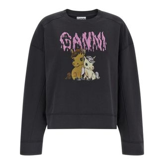 Ganni Sweatshirts - - Sweatshirts & Hoodies - Damen - Schwarzk - S