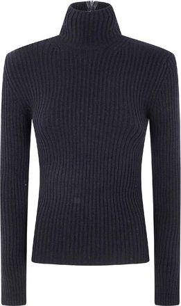 Max Mara Femme, Pulls, Noir, Taille: 38 FR Aral1234 Col Roul&eacute; C&ocirc;tel&eacute;