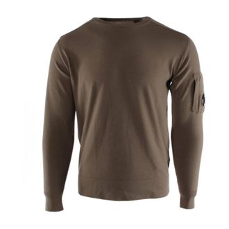 C.P. Company Brauner Wollmischung Herren Pullover - - Knitwear - Herren - Braun - S