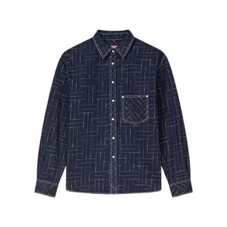Kenzo Homme, Chemises, Bleu, Taille: L Chemises Casual