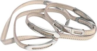 Tod's Femme, Accessoires, Gris, Taille: ONE Size Bracelet en Cuir pour Femme Fabriqué en Italie