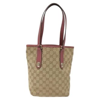 Gucci Pre-owned Toile sacs-gucci - Femme - Pre-owned - Beige - Taille: ONE Size