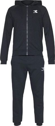 Diadora Herren Hd Fz Core Tracksuit Overall mit Kapuze und durchgehendem Reißverschluss, Schwarz, Regulär