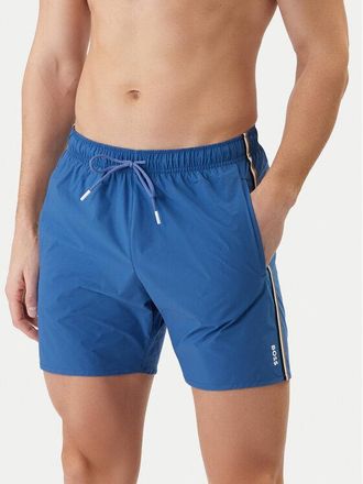 HUGO BOSS Badeshorts Iconic 50491594 Blau Regular Fit