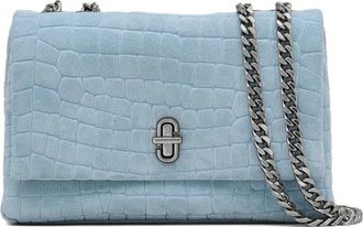 Marc Jacobs Femme, Sacs, Bleu, Taille: ONE Size The Suede Croc Slim Dual Convertible Shoulder Bag