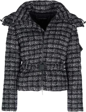 Armani Textured Tweed Jacket - - Jackets - Damen - Schwarzk - 4XS