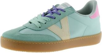 Victoria Baskets Berlin Ciclista Nylon Multicolore & Pi&egrave;ces en Daim & Semelle Caramel 1126230 pour Femme Agua 36