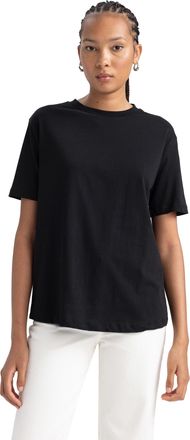 DeFacto Womens B0642AX T-Shirt, T.Black, Large