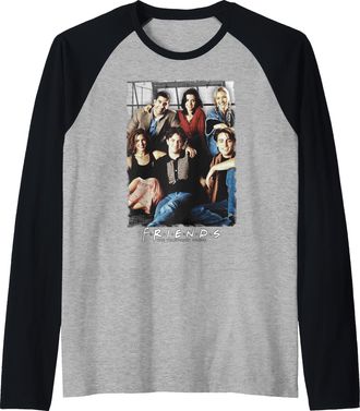 Friends TV Show Cast Foto Vintage 90er Jahre Fan Retro Geek Sitcom Raglan