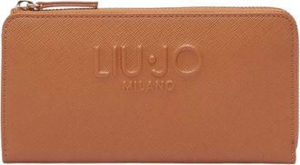 Liu Jo Femme, Accessoires, Brun, Taille: ONE Size Grand porte-monnaie avec fermeture &eacute;clair