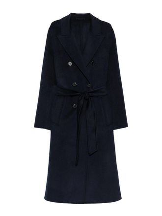 Marella Manteau Au Genou - Bleu Fonc&eacute;