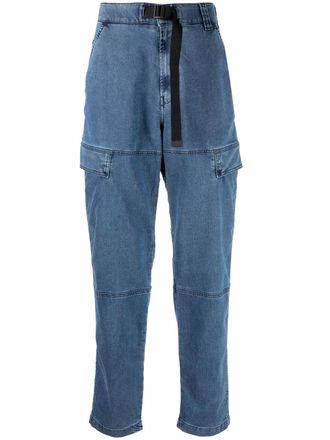 Diesel jean cigarette Krooley &agrave; poches cargo - Bleu