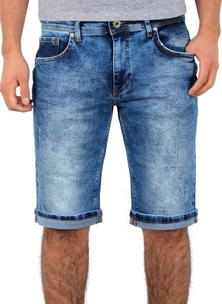 ESRA Kurze Hosen Herren Sommer Jeans Shorts Herren 3/4 Hose Shorts Herren A363