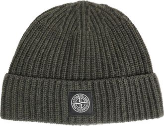 Stone Island N100012 Ribbed Knit Beanie