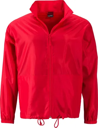 James & Nicholson Herren Mens Promo Jacket Jacke, Rot (Light-Red), Large