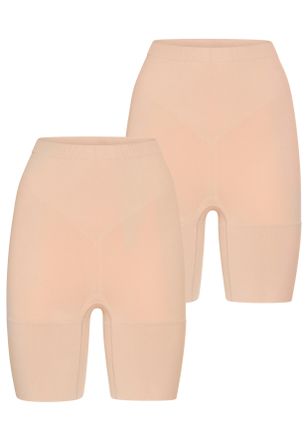 Sarlini Shapinghose SARLINI, Damen, Gr. XL, beige, Obermaterial: 54% Polyamid, 46% Elasthan, unifarben, eng, Unterhosen, Nahtlos, figurformende Shorts