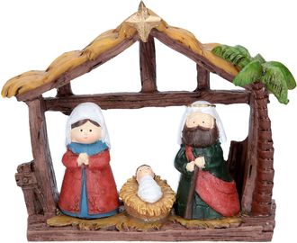 Gisela Graham Krippenhaus, aus Kunstharz, für Kinder