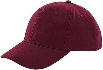 Beechfield Casquette de Baseball Pro-Style - Adulte (Taille Unique) (Bordeaux)
