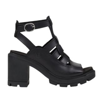 Timberland Schwarze Ledersandalen mit Schnalle - - Shoes - Damen - Schwarzk - 39 EU