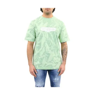 Daily Paper Clothing T-shirt Menef Vert- Coupe Normale - Homme - Tops - Vert - Taille: S