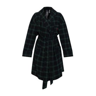 Polo Ralph Lauren Robe en coton &agrave; carreaux - Femme - V&ecirc;tements de nuit et de d&eacute;tente - Bleu - Taille: 42/44 FR