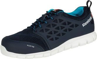 Reebok Marineblaue Sicherheitssneaker aus Mikrofaser-Mikrofaser f&uuml;r Damen mit Aluminium-Zehenkappe S1P SRC 38 Marineblau