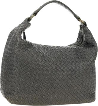 Bottega Veneta Sac bandouli&egrave;re vintage Pre-owned - Femme - Pre-owned - Gris - Taille: ONE Size