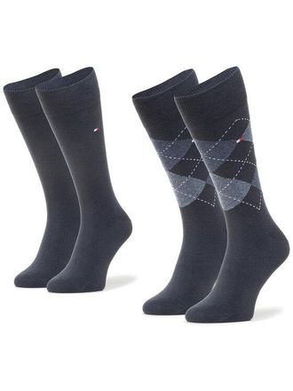 Tommy Hilfiger Lange Socken 100001495 Dunkelblau