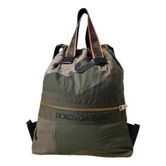 Dolce & Gabbana Dolce & Gabbana Military Green Patchwork Rucksack Backpack Bag - - Bags - Herren - Gr&uuml;n - ONE SIZE
