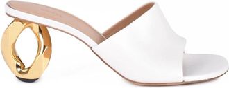 J.W.Anderson Femme, Chaussures, Beige, Taille: 37 EU Mule géométrique en cuir