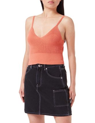 HUGO BOSS Damen Dark Grey Jeans Skirt, Dark Grey, M EU