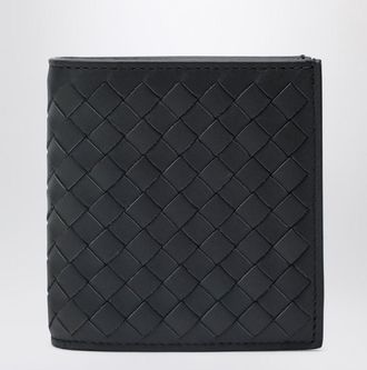 Bottega Veneta Dark grey Intrecciato bi-fold wallet