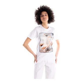 Bastille Femme, Tops, Blanc, Taille: 42 FR T-shirt &agrave; manches courtes et col rond