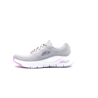 Skechers Damen 149722 Gymt Sneaker, Graues Netzgewebe, Lavendel, hellblauer Rand, 37.5 EU