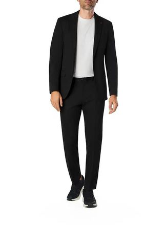 Roy Robson Herren Anzug schwarz Jersey