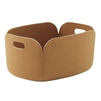 MUUTO Panier Restore - Orange - Feutre recyclé - Designer Mika Tolvanen