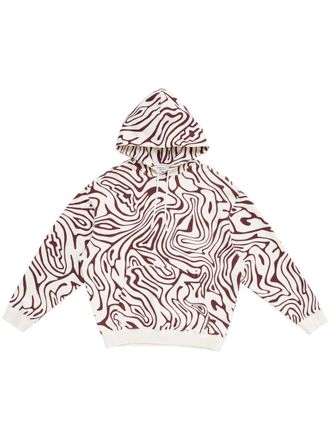 Marcelo Burlon Hoodie mit Logo-Stickerei - Weiß
