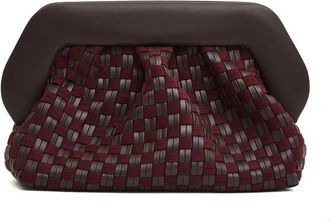 Themoirè Clutches - Grande Intreccio Woven Clutch In Vegan Leather And - Gr. unisize - in Braun - für Damen