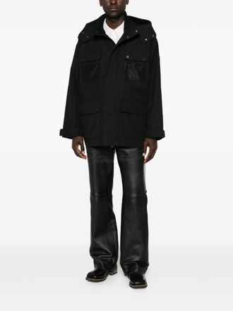 Junya Watanabe Hooded Cotton Coat - Black