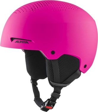 Alpina ZUPO - sicherer, stoßabsorbierender, belüfteter & schlagfester Skihelm für Kinder - pink matt - M (51-55 cm)