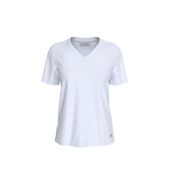 Calvin Klein T-shirt col V en coton m&eacute;lang&eacute;